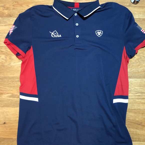 Ariat | Shirts | Authentic Usa Equestrian National Team Ariat Polo ...